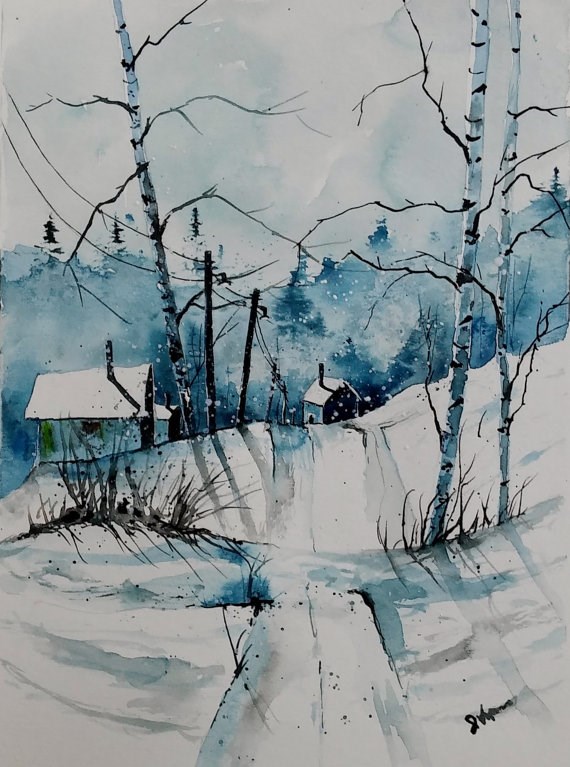 "ORIGINAL painting watercolor painti..." by James Lagasse