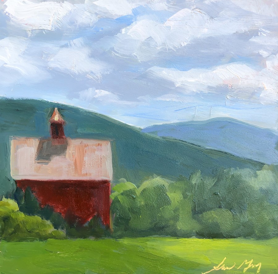 "#272 - Red Barn -Stowe, VT" by Sara Gray