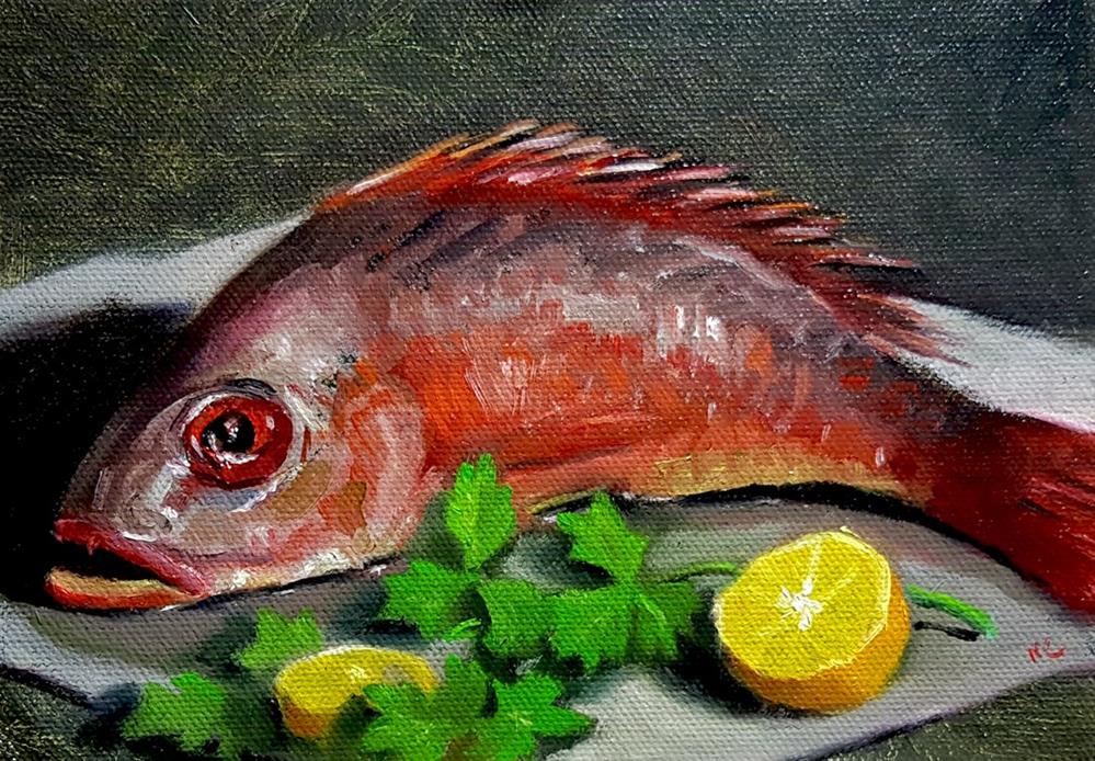 "Red Snapper before dinner. (Unframe..." by Natalia Clarke