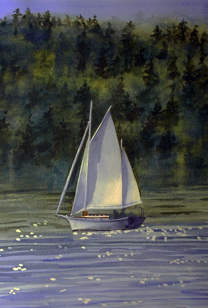 "Sailing on Port Townsend Bay" by Mary Anderson