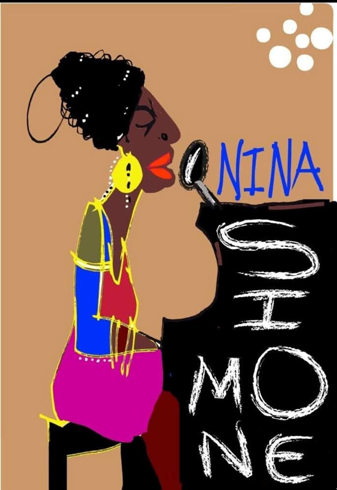"Nina Simone inspired artwork " by Easton Davy