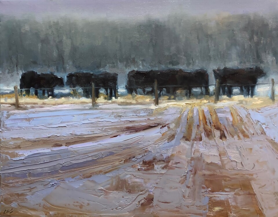 "Winter Cattle" by Christine Code