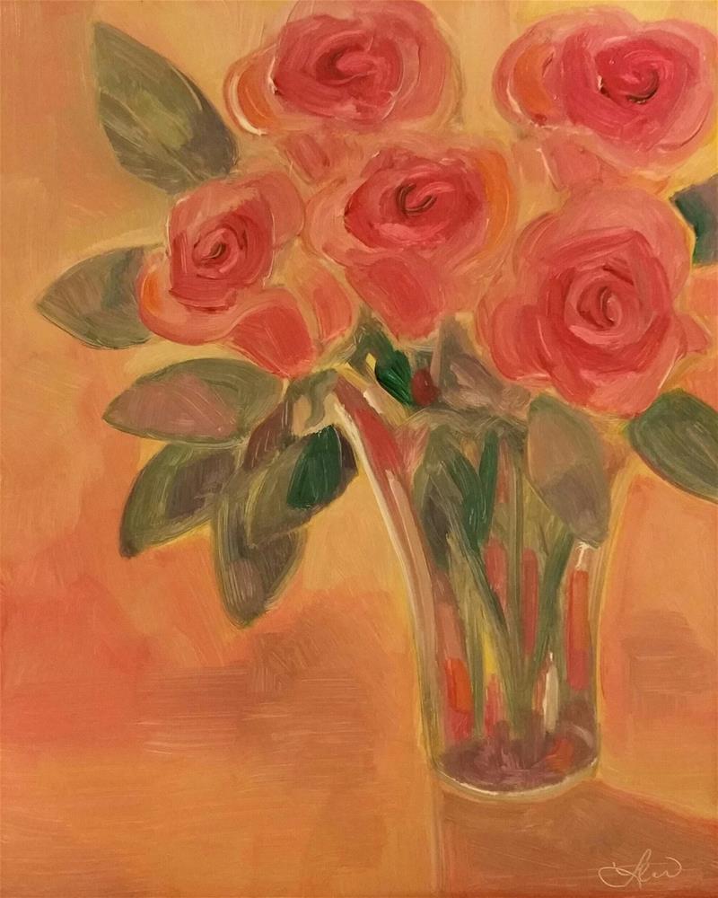 "Pink Roses" by Leni Tarleton