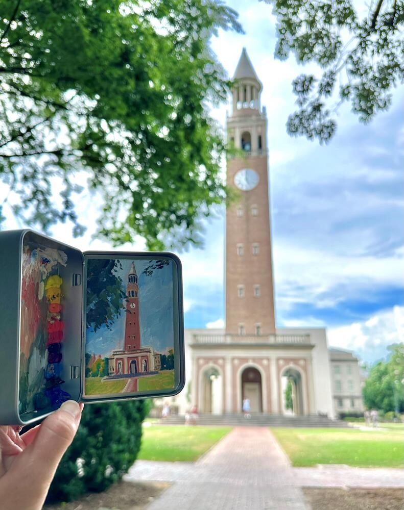 "UNC Bell Tower" by Emily Neel