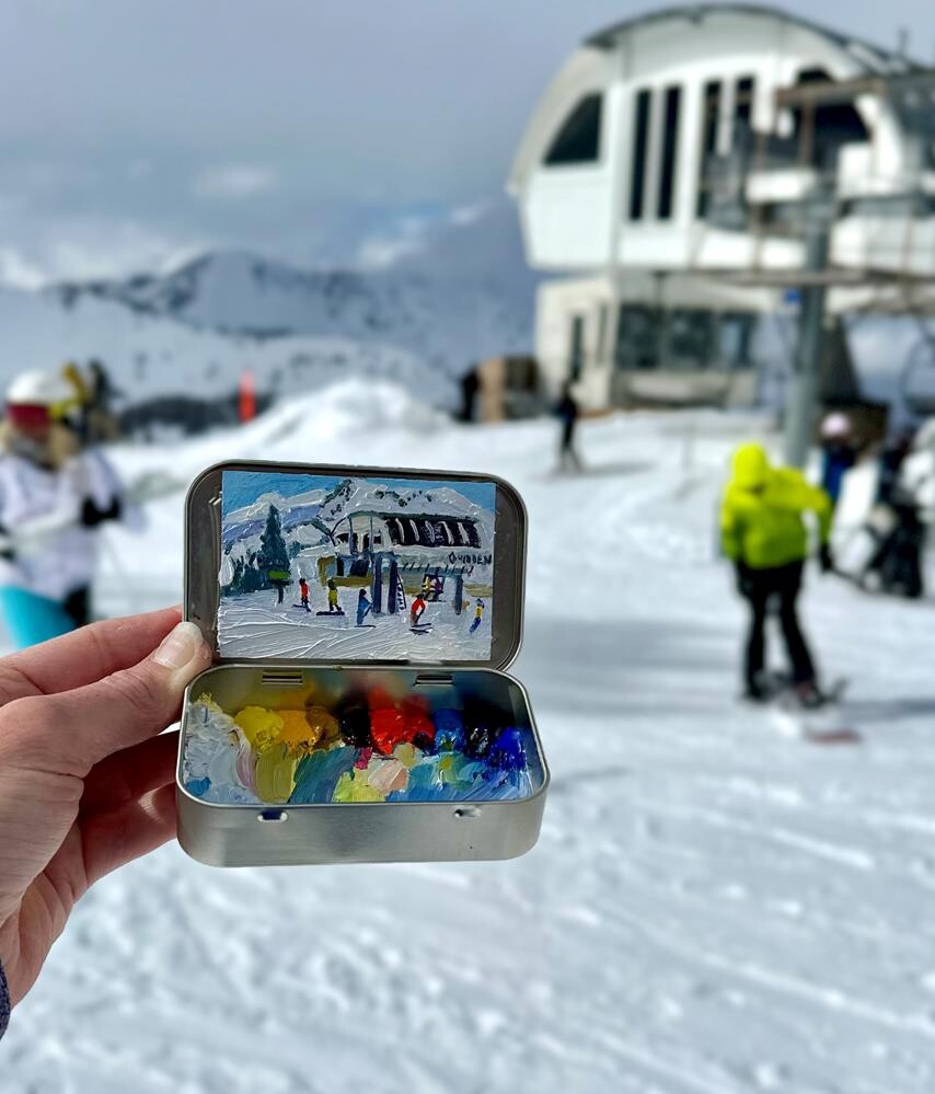 "Hidden Lake Lift, Powder Mountain" by Emily Neel