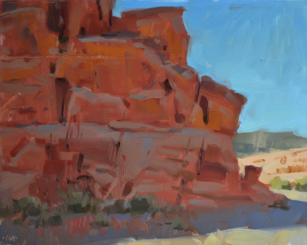 "Red Rock in Shadow" by Carol Marine