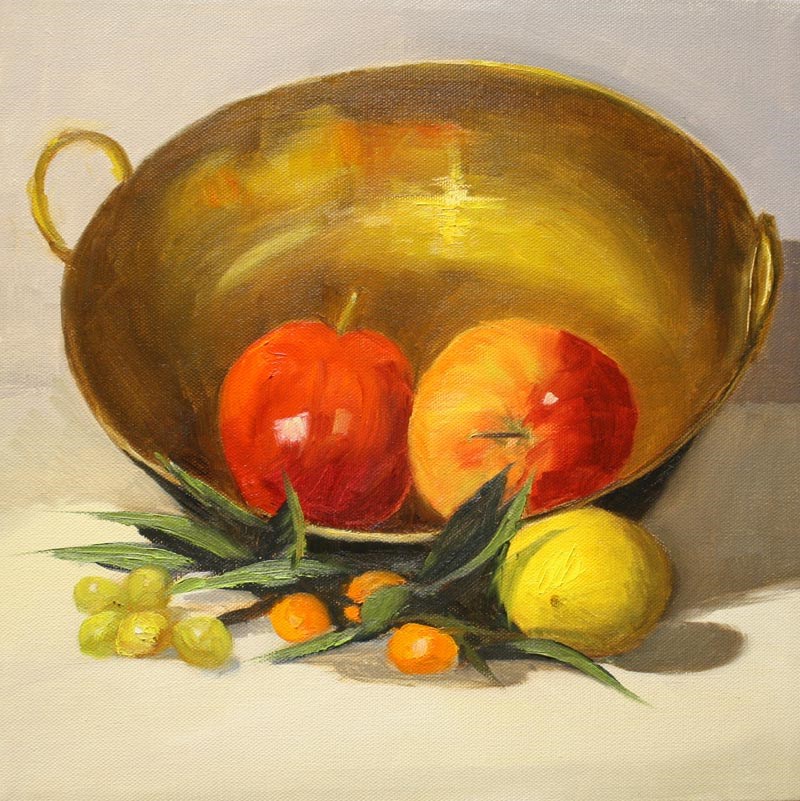 "Kissing Apples" by Jane Frederick