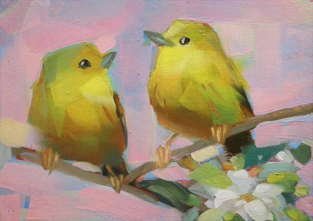 "Yellow warblers" by Maria Z.
