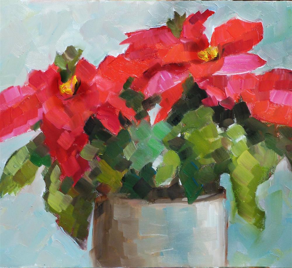 "Poinsettias" by Martha Lever