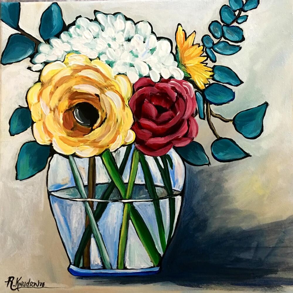 "Floral still life" by Rebecca Knudson