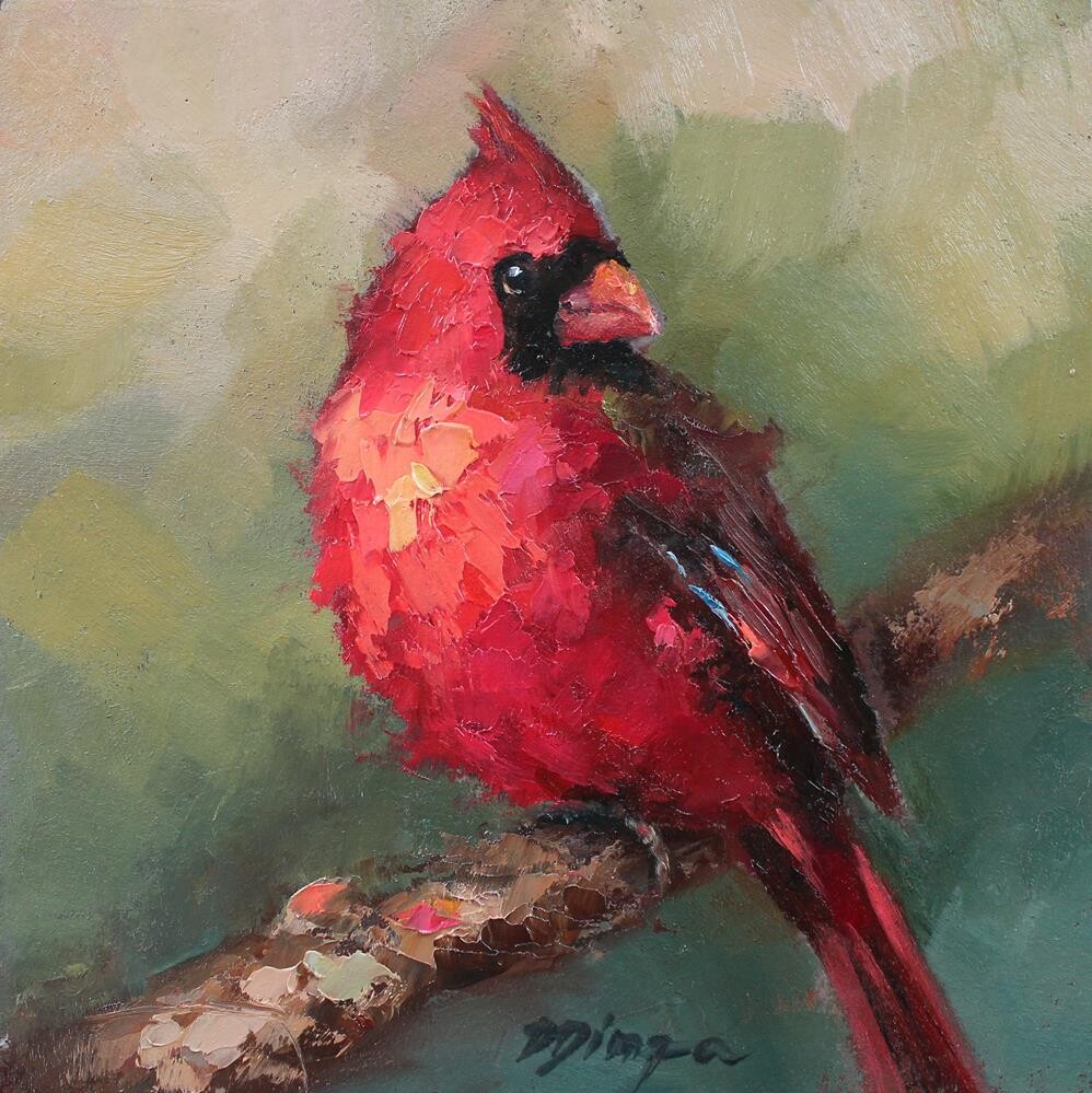 "Red Cardinal" by Daiga Dimza