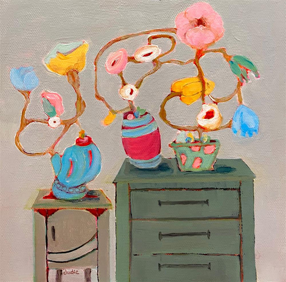 "ART DECO FLORAL" by Judie Mulkey