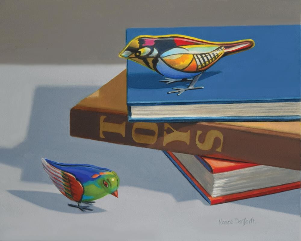 "Two Birds with Books" by Nance Danforth
