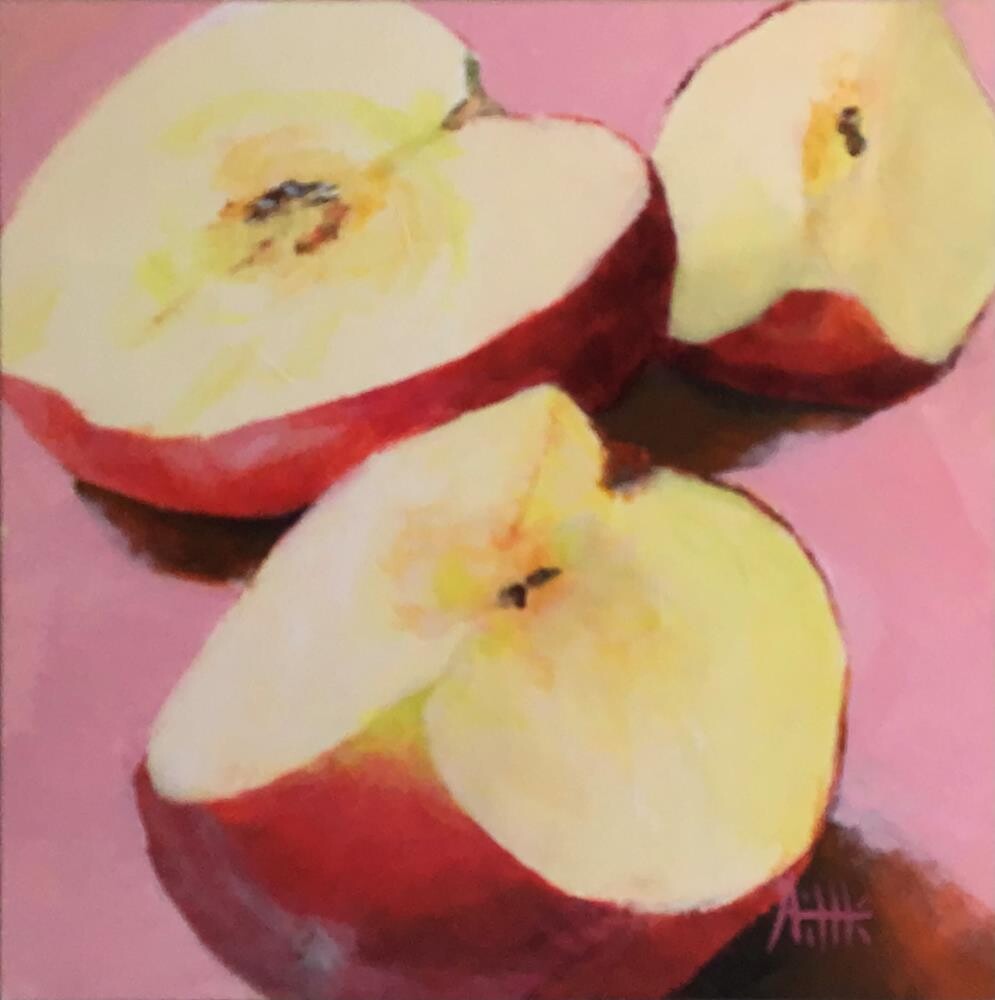 "Three Apple Pieces" by Andrea Little