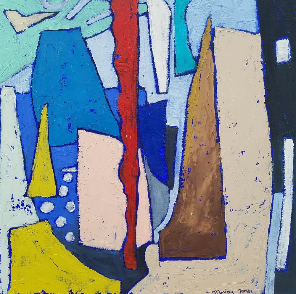 "Colorful abstract angles" by Monika Jones
