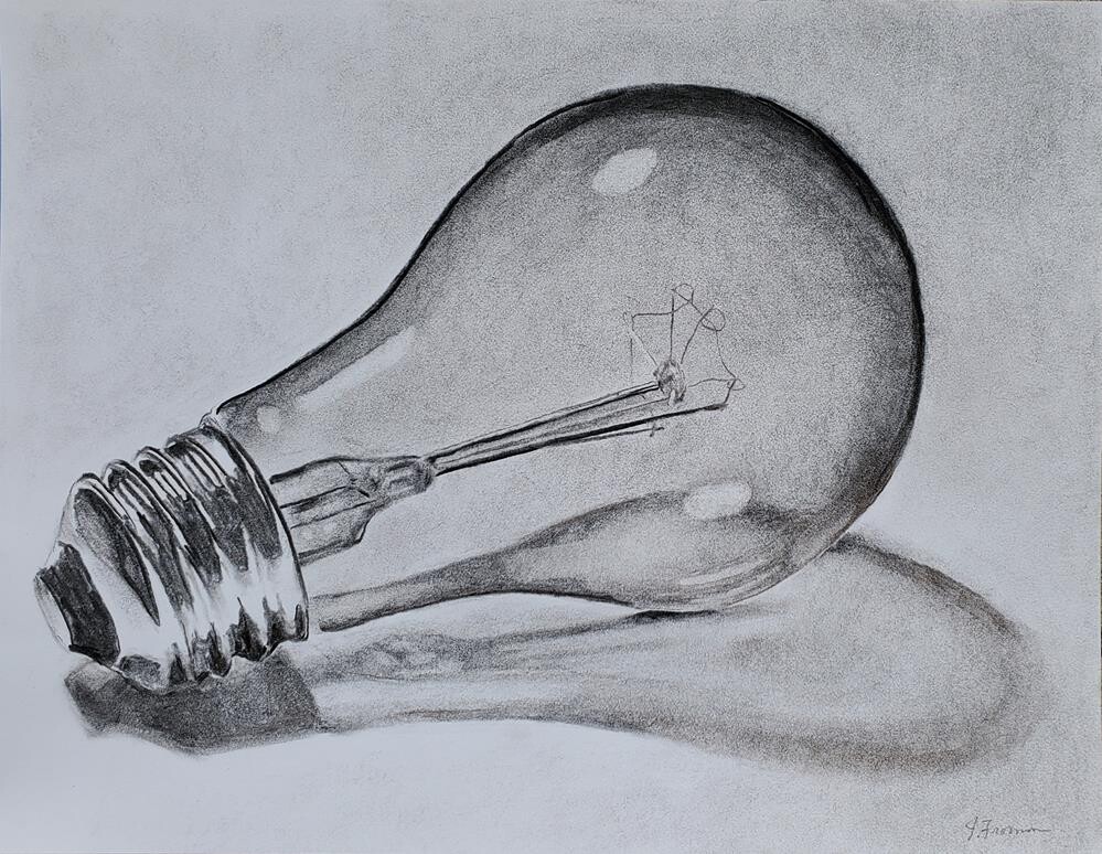 "Light Bulb Drawing" by Jeannette Fromm
