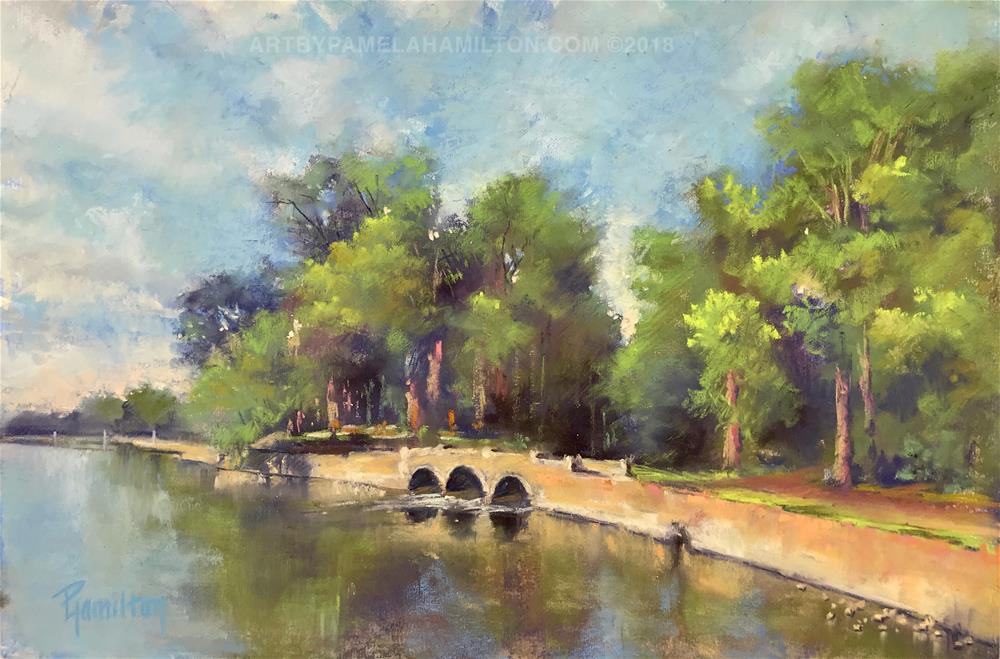 "Bridge to Island Park" by Pamela Hamilton