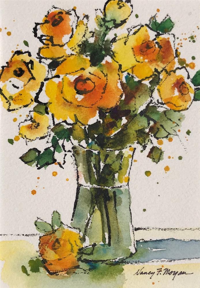 "Yellow Roses" by Nancy F. Morgan