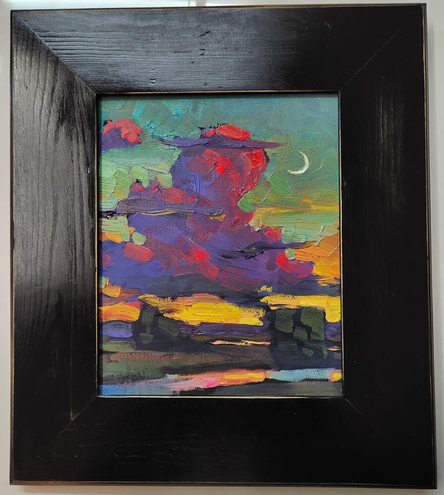 " Fiery Sunset FRAMED 10x8 SALE!" by william hawkins