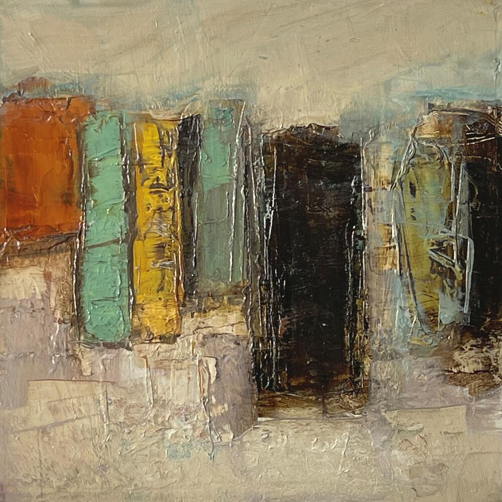 "ORIGINAL OIL PAINTING Abstract City..." by Colette Davis