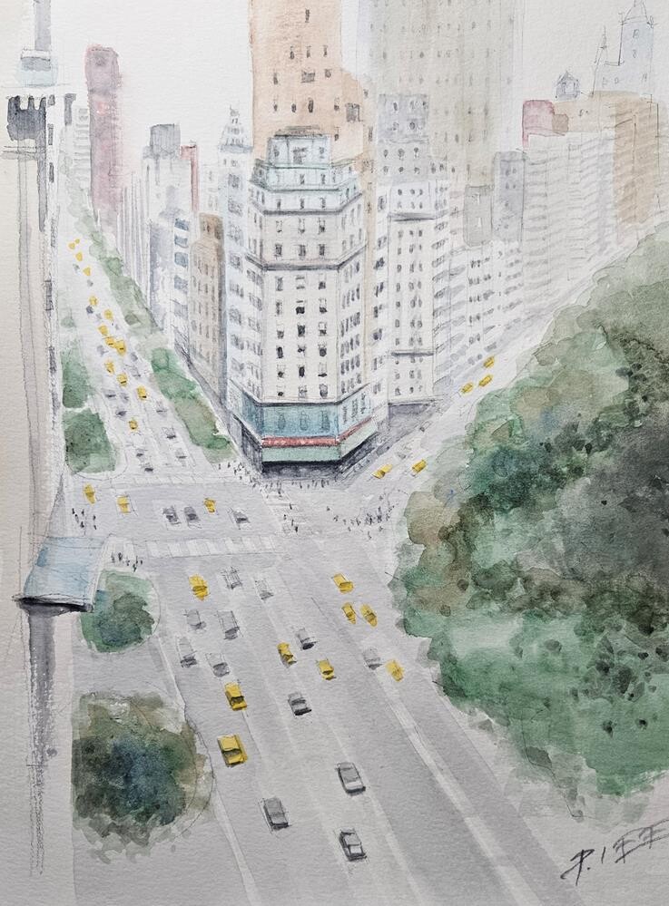 "Urban Sketch NYC" by Peter Lee