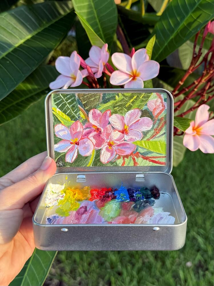 "Sunlit Plumeria" by Emily Neel