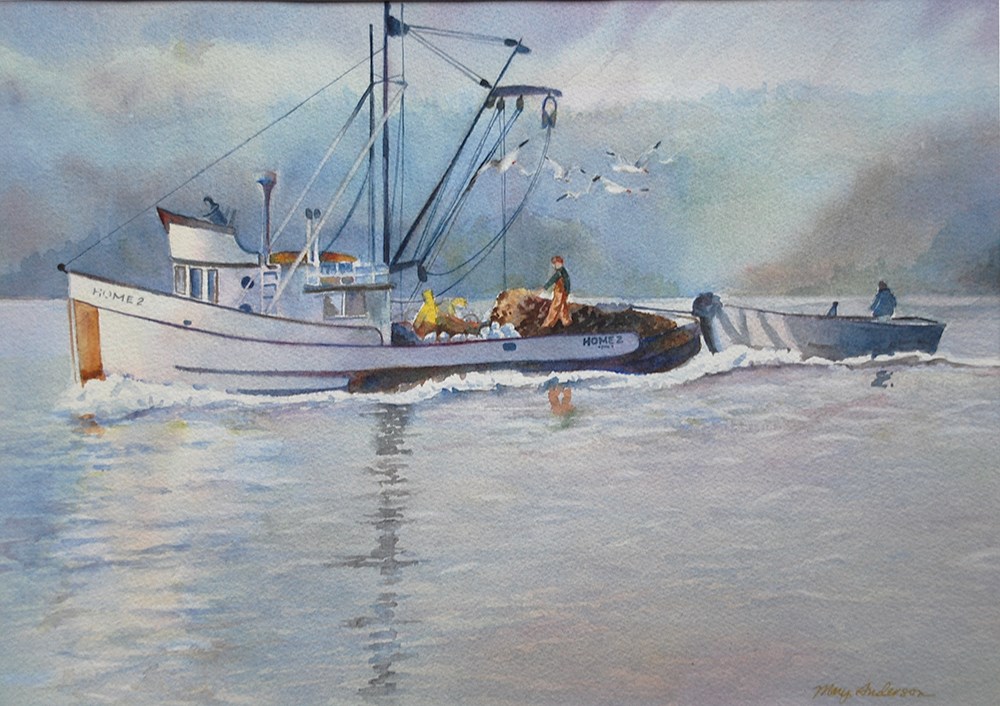 "Puget Sound Purse Seiner" by Mary Anderson