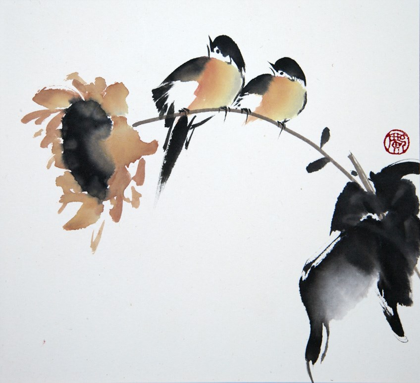 "Withering Sunflower" by R kwong