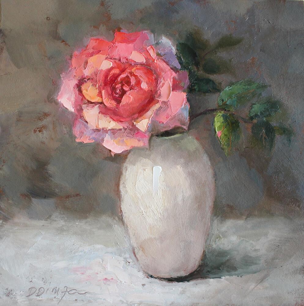 "Rose in vase" by Daiga Dimza
