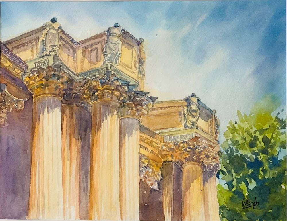 "The palace of Fine Arts- Original" by Nutan Singh