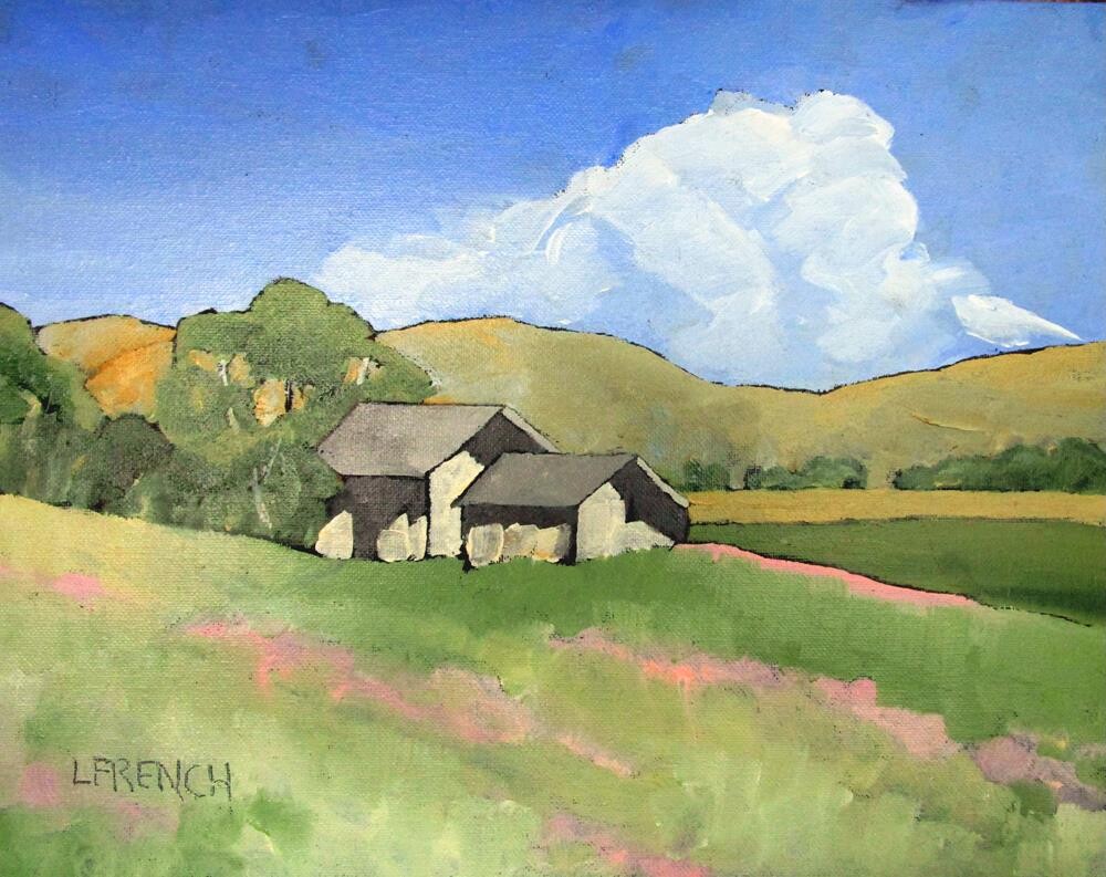 "SALINAS VALLEY BARN Lynne French La..." by lynne french
