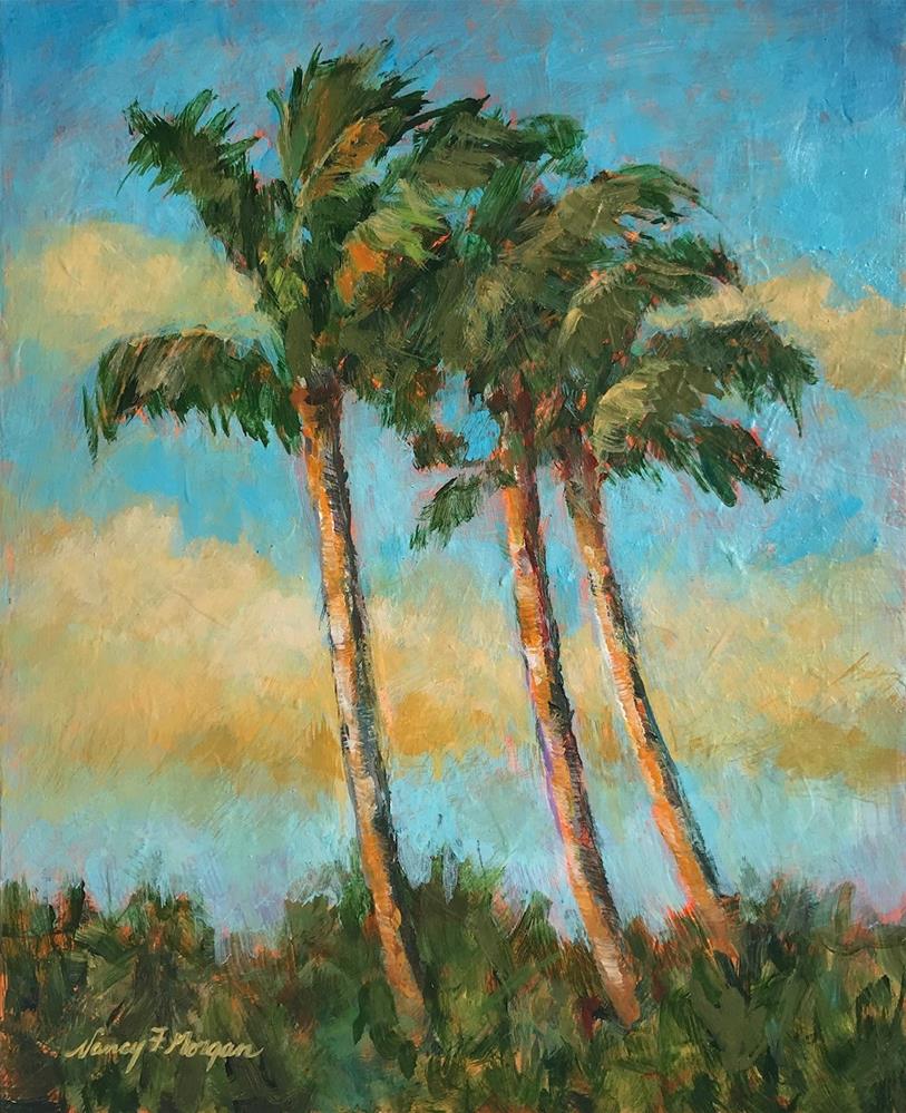 "Twilight Palms" by Nancy F. Morgan