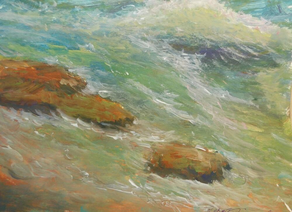 "Beach Rocks" by Robert Riddle Baker