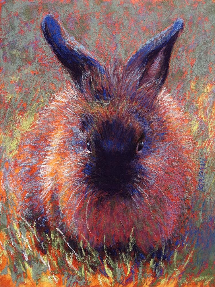 "Betty Bunny - Painting 7 of 21" by Rita Kirkman