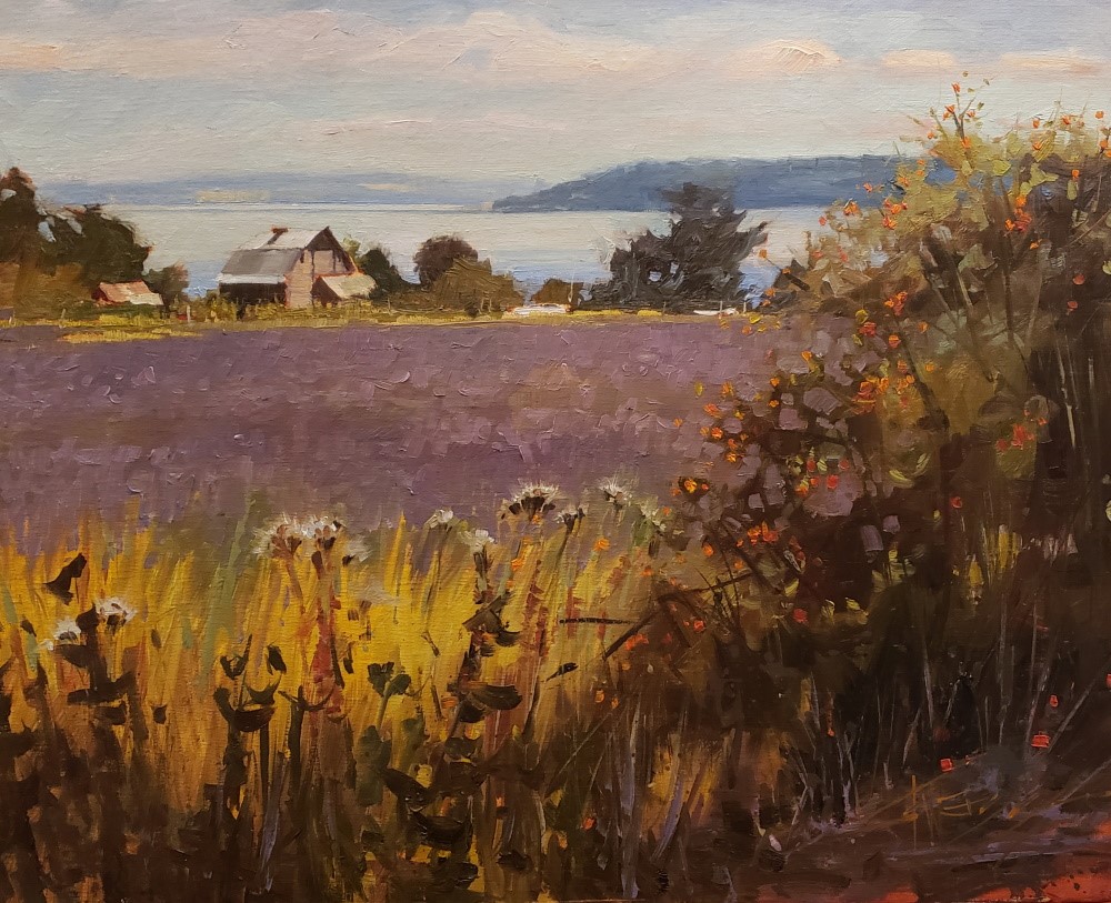 "Island Farm Whidbey Island plein ai..." by Robin Weiss