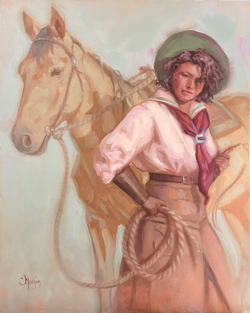 "Cowgirl Memories #25, Nellie Brown" by Cecile W. Morgan