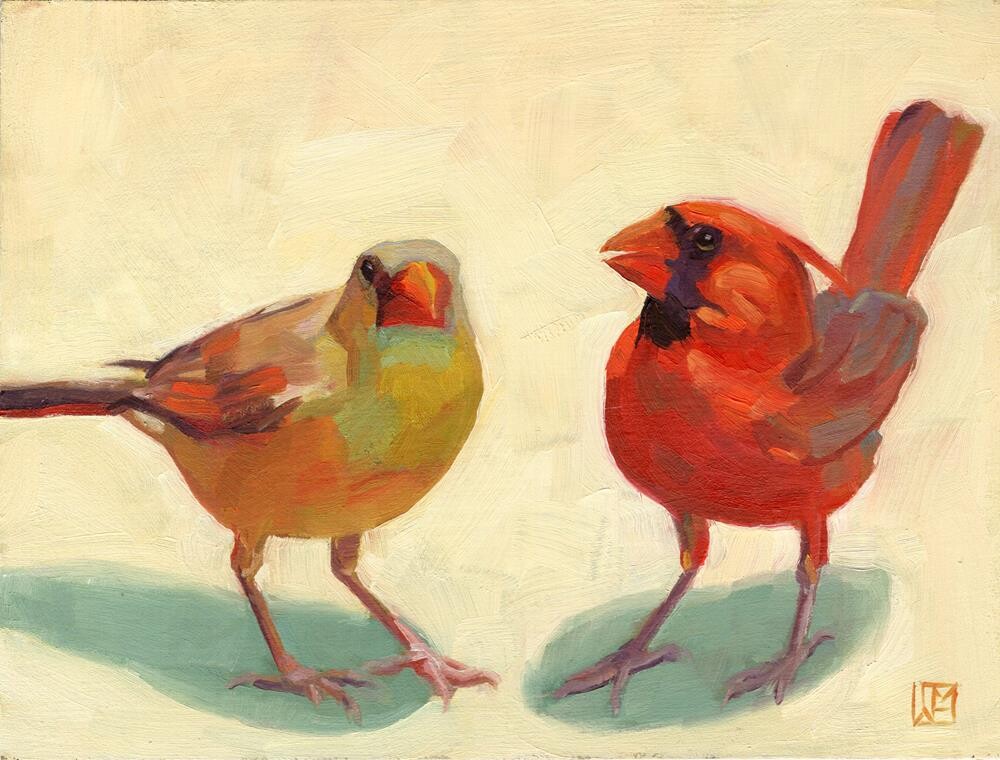 "Cardinal Pair" by Tracy Hurley