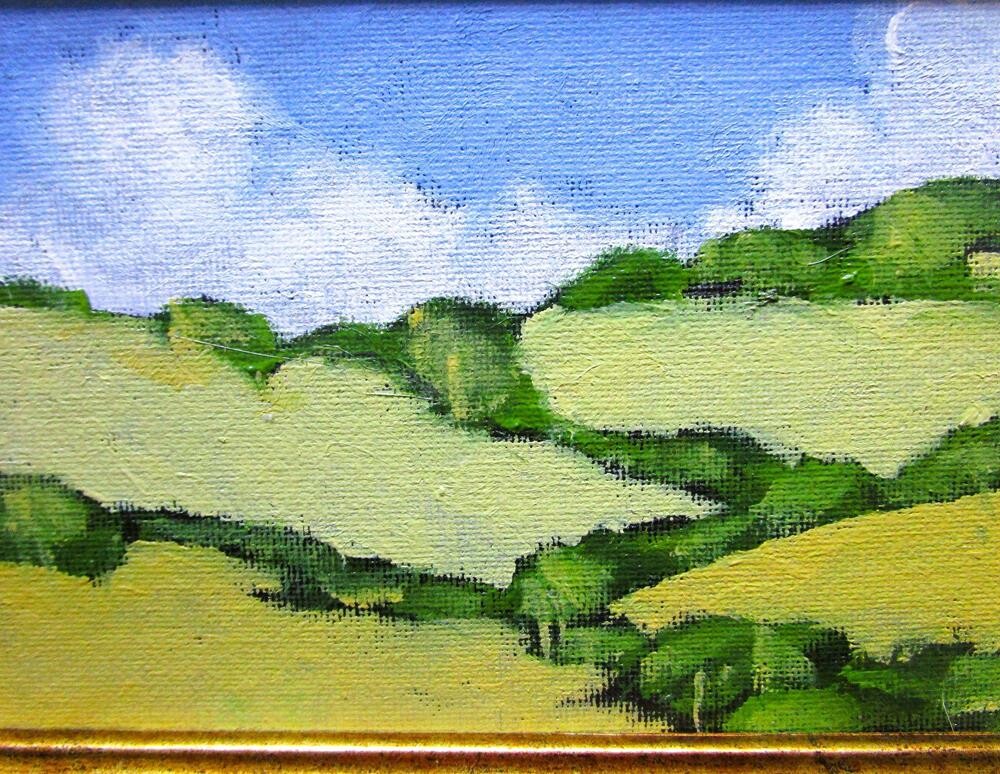 "Framed MALIBU HILLS Lynne French La..." by lynne french