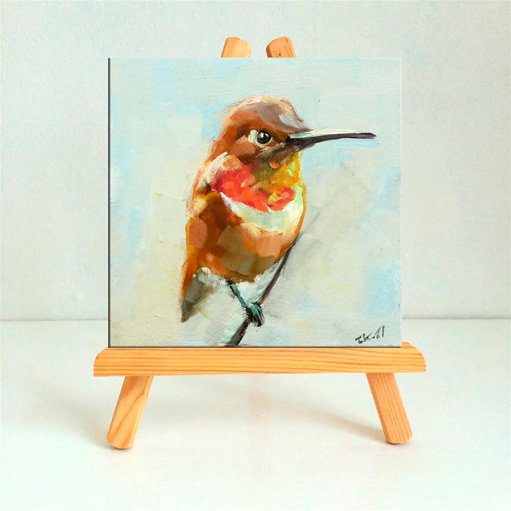 "Hummingbird Oil Painting" by Zhanna Kan