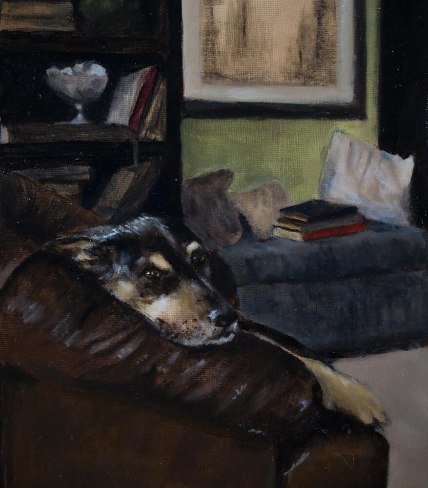 "Library Dog" by Kim Mullen