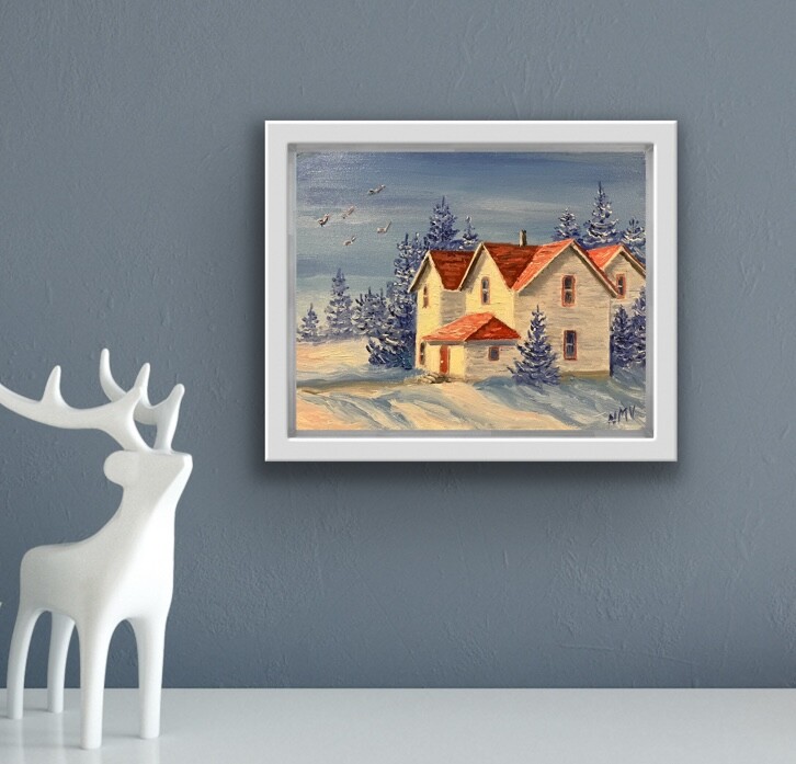 "House with Red Roofs" by Nan Venhuizen