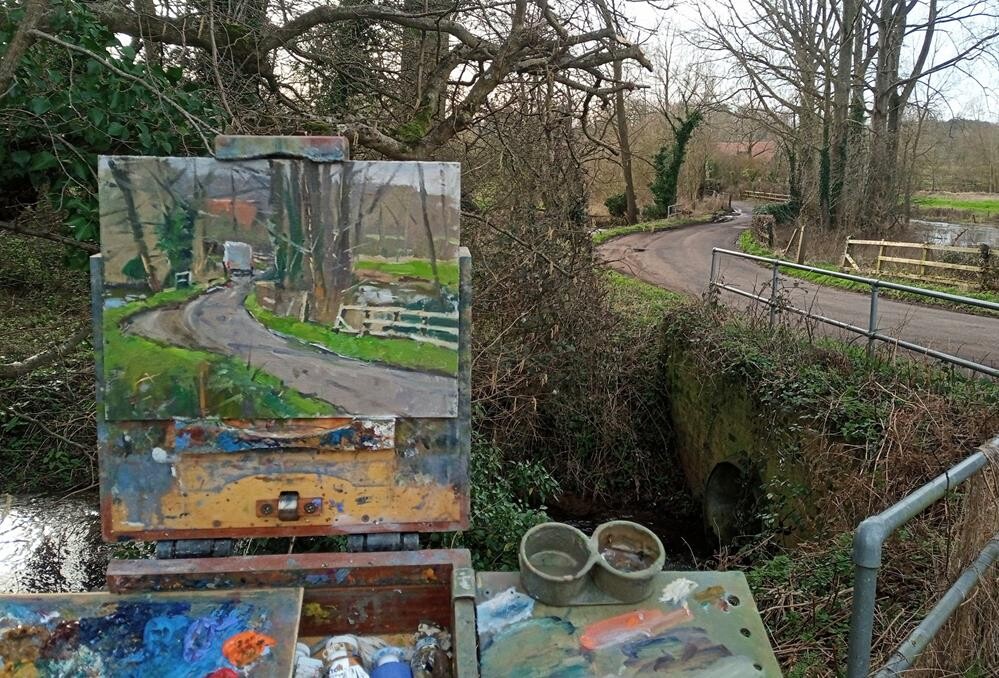 "Brock lane , Marlston." by Robert Bashford