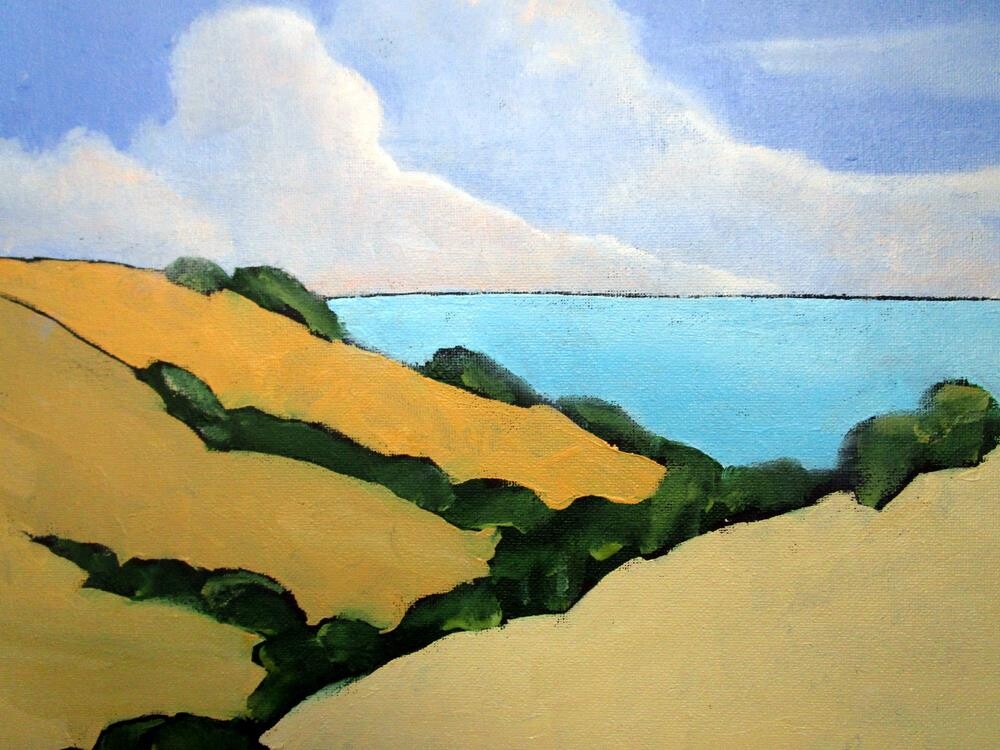 "MALIBU HILLS 16x20 Lynne French Cal..." by lynne french