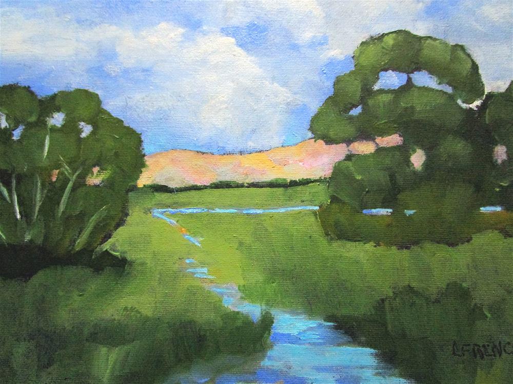 "FIELD STREAM Landscape Oil Painting..." by lynne french