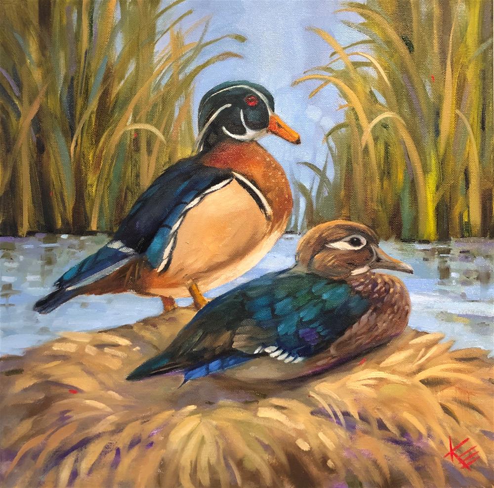 "Drake Wood Ducks" by Krista Eaton