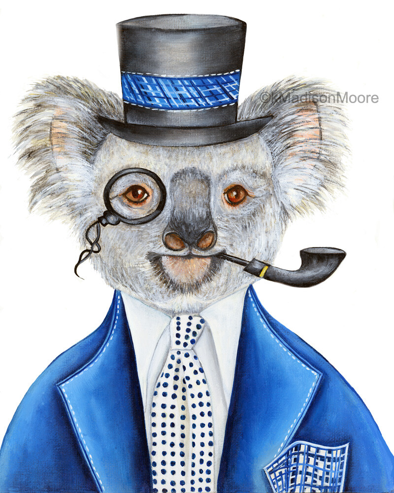 "Mr Koala from The Hipster Animal Ga..." by k.Madison Moore