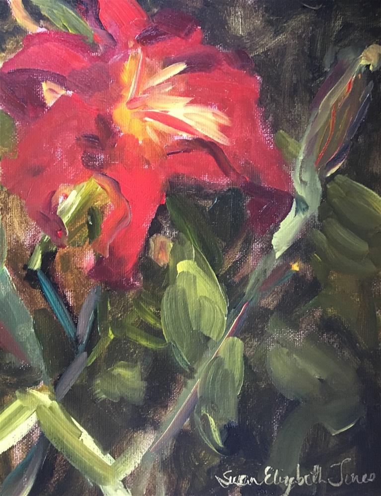 "A Lily Among Zinnias" by Susan Elizabeth Jones
