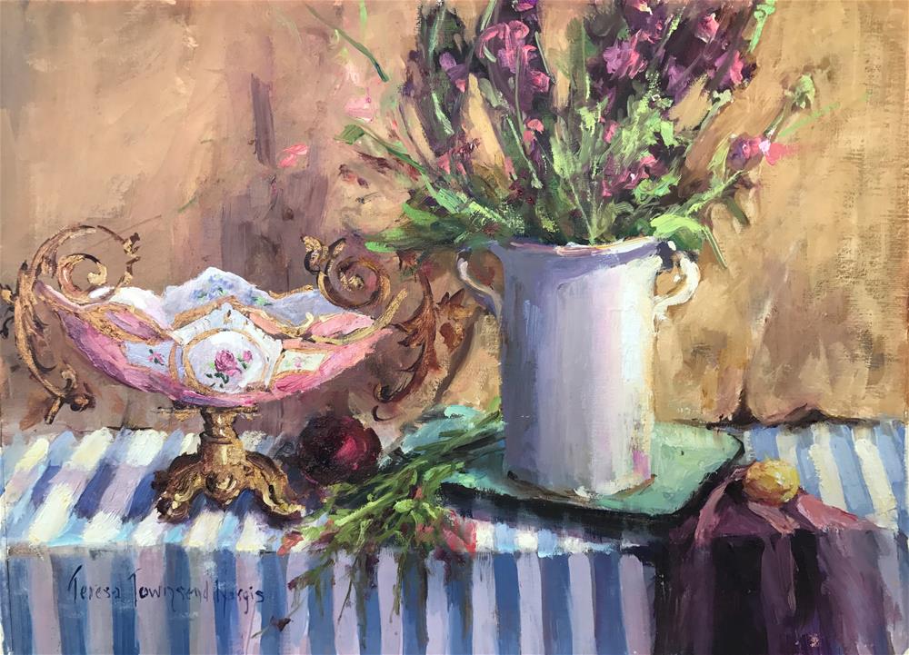 "Antique Pink Compote" by Teresa Townsend Hargis