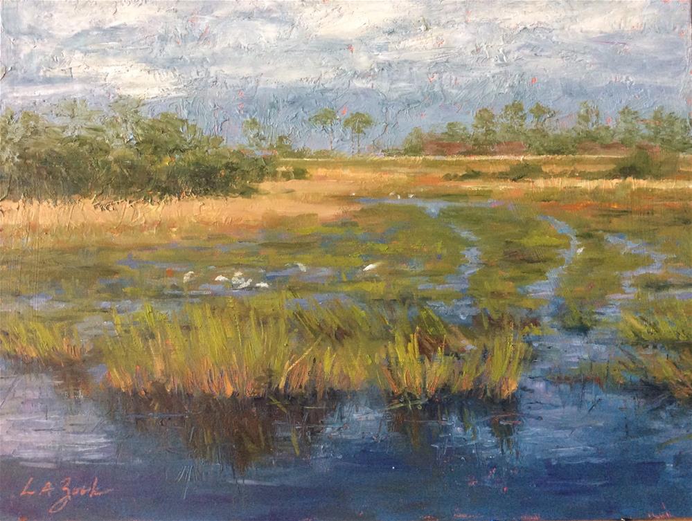 "Marsh Trails II" by Lisa Zook