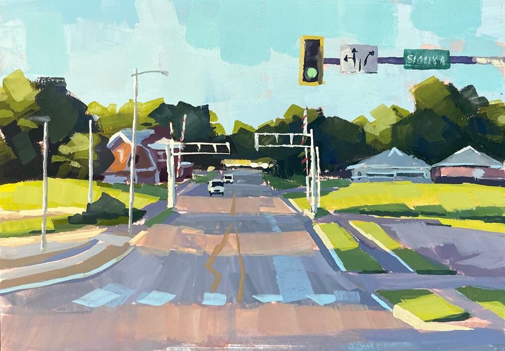"Golden Intersection" by Sharon Schock